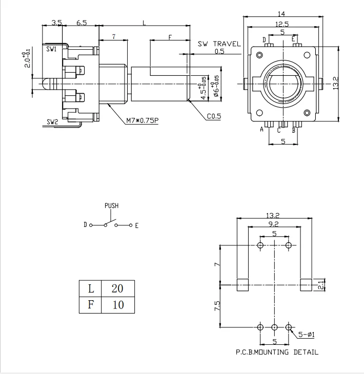 Seiko Rotary Encoder With Push Switch - Buy Seiko Encoder rotary ...