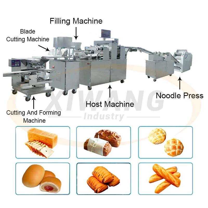 Commercial Bread Bakery Line Industrial Bread Making Machines ...