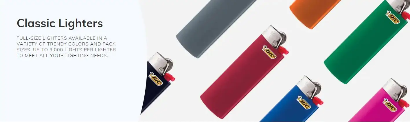 Bic Classic Pocket Lighter Assorted Colors 1 Count Special Edition ...