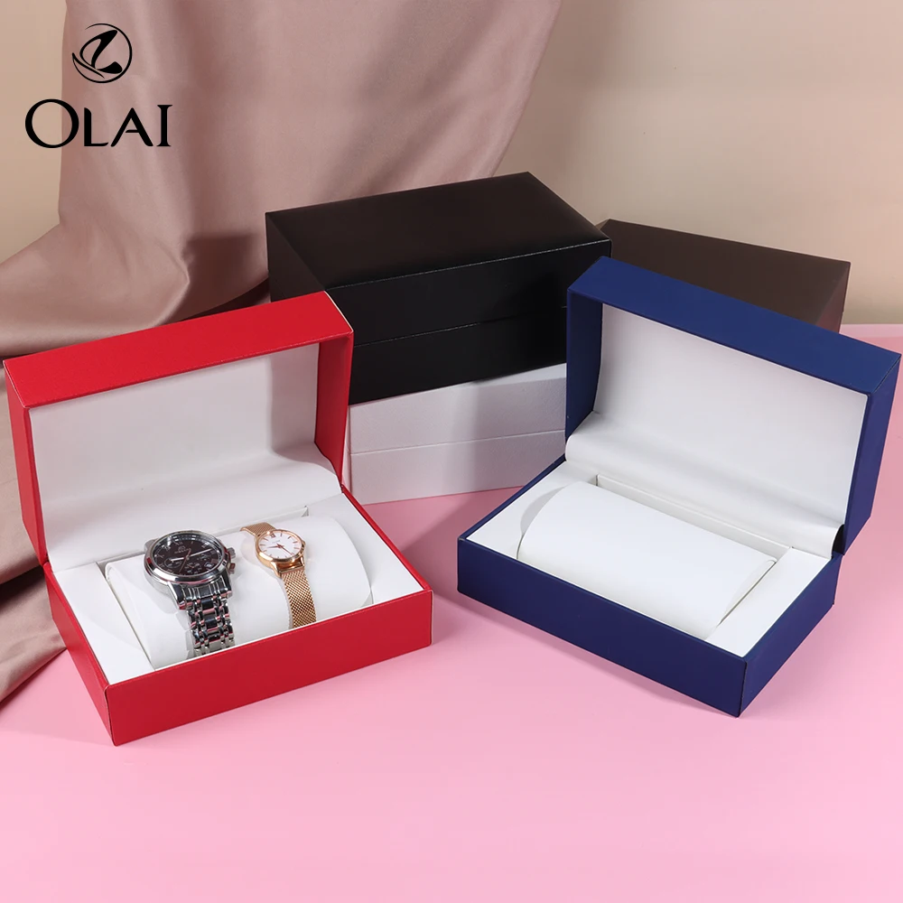 Handmade Clamshell Luxury Rigid Couple Watch Bracelet Set Box - Buy Clamshell Pu Couple Watch ...