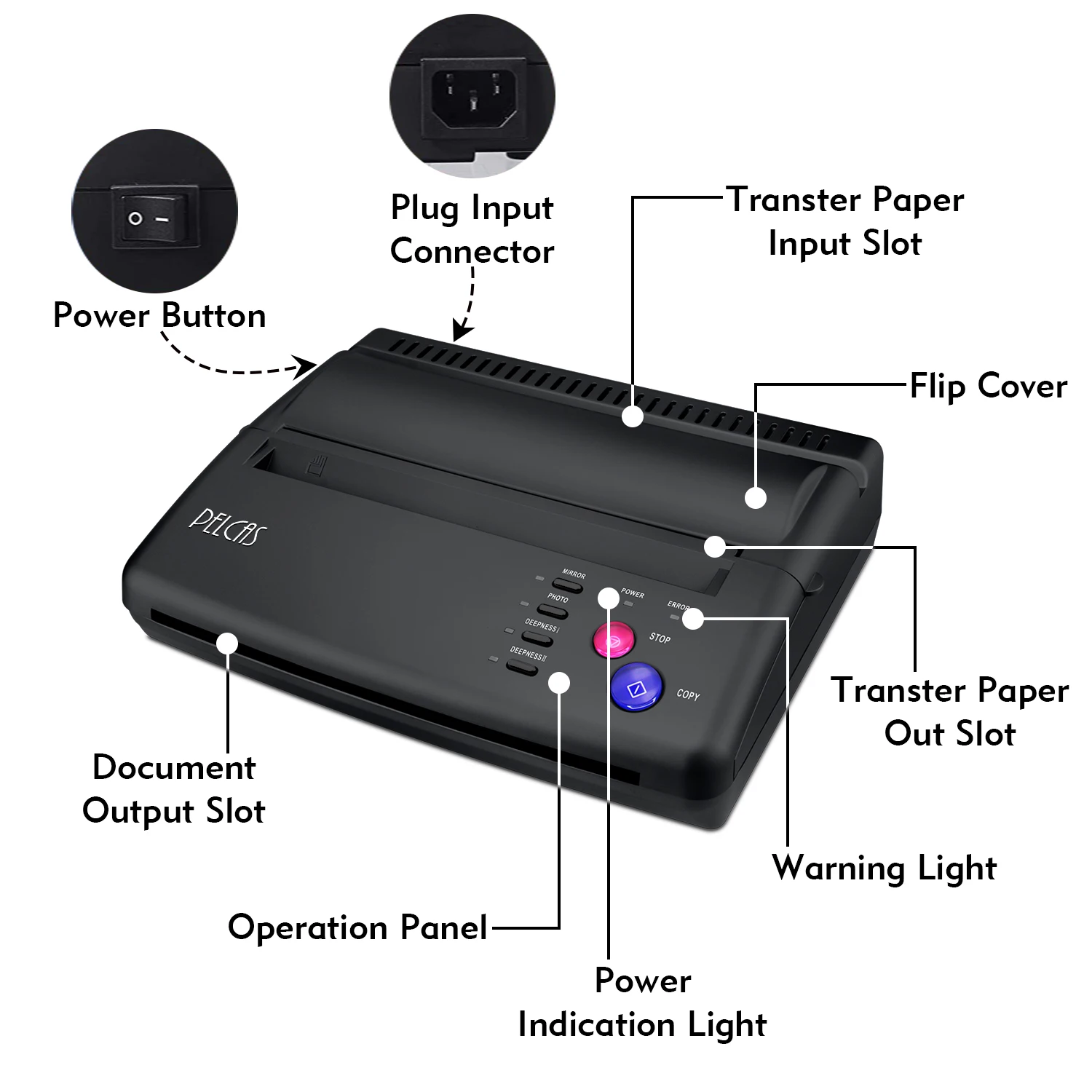 Temporary Body Tattoo Printer Stencil Tattoo Printing Machine Kit - Buy ...