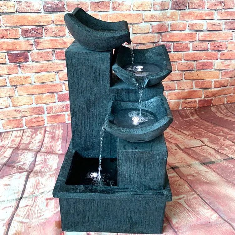 Slate Solar Cascading Water Feature With Battery Back-up - Buy Slate ...