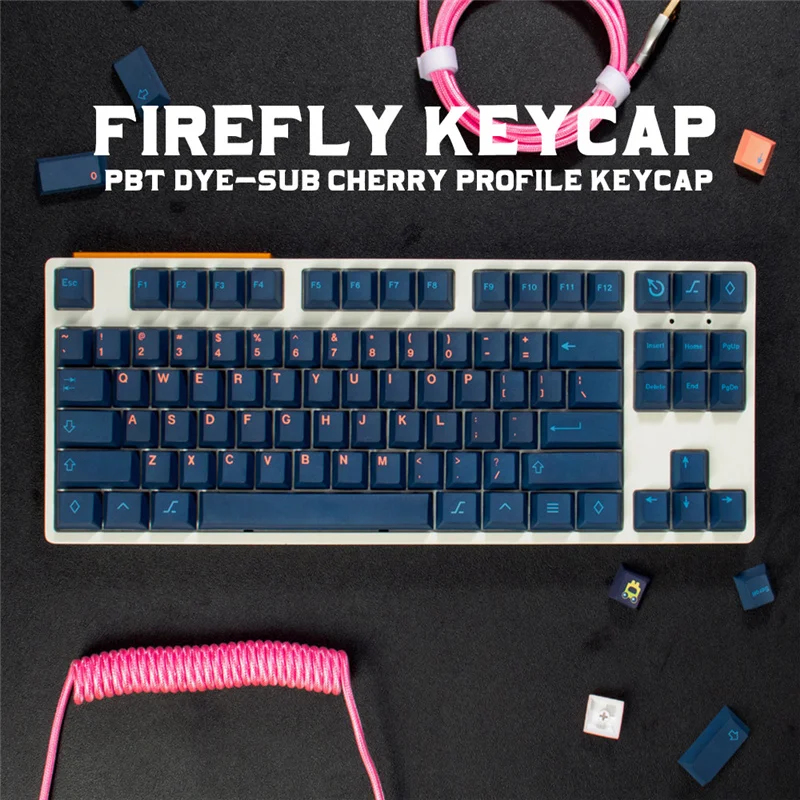 GMK Firefly PBT Dye Sublimation Keycaps for Cherry MX Switch Keyboards