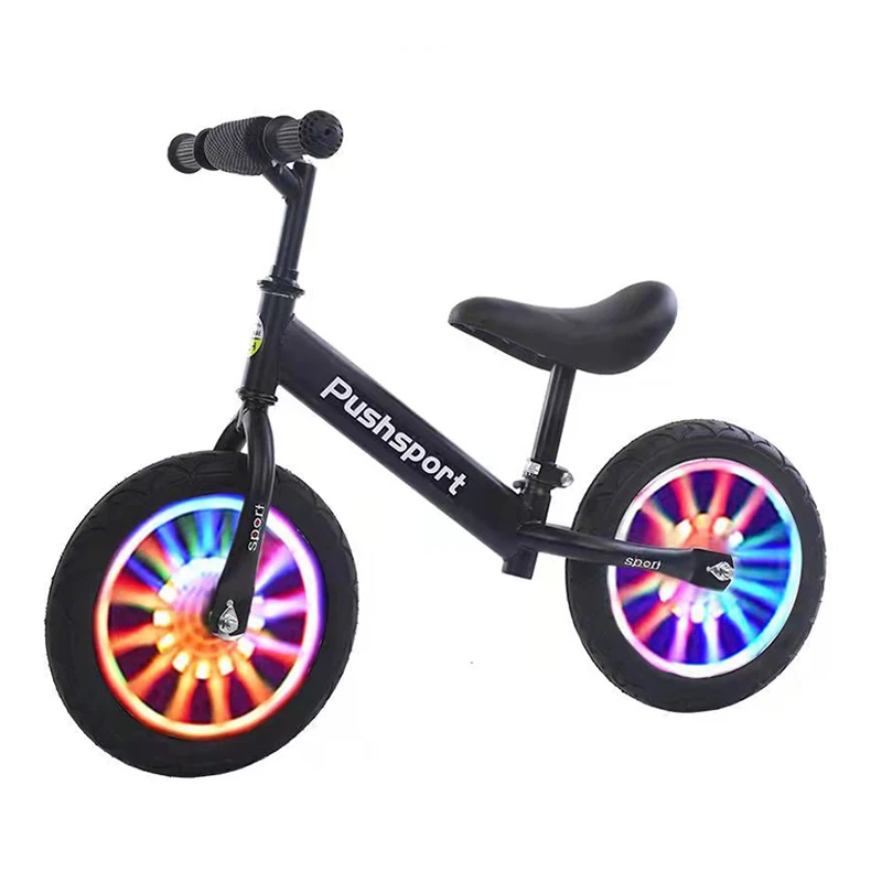 Cool Black Mini Balance Bike 12 Inch Wheels Light Weight Kids Balance ...