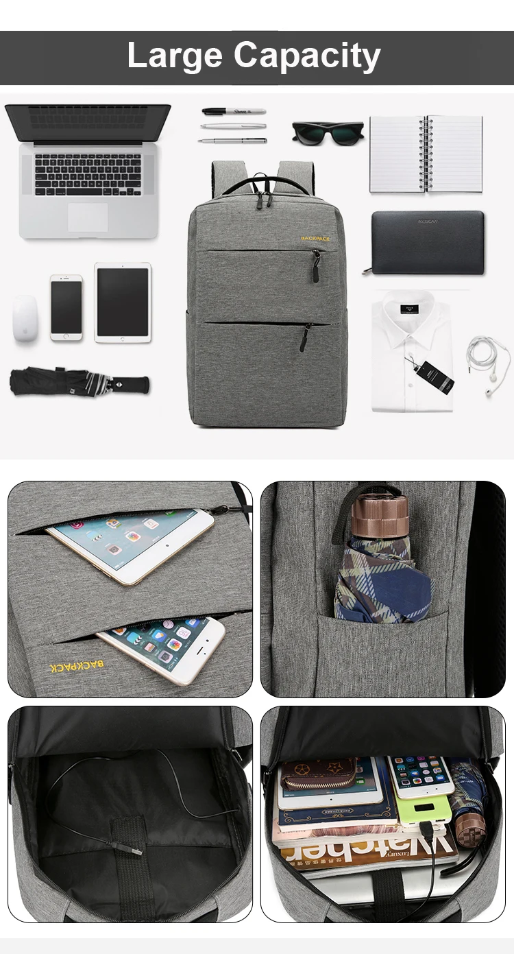 Custom Logo Recycled Outdoor Business Computer Bag Multiple Functions ...