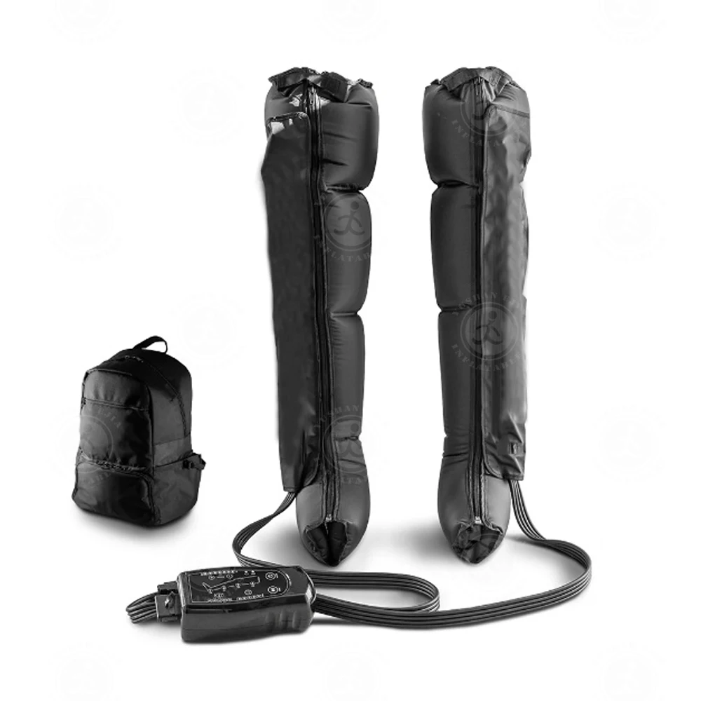 6 chamber leg massagers for edema Air Leg Compression Boots for Athlete ...