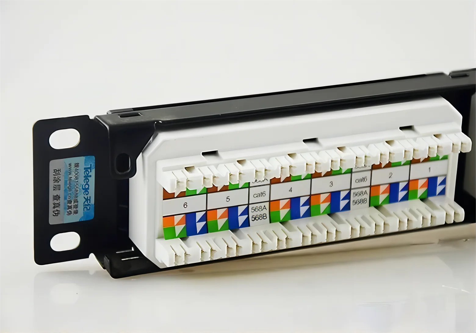 19 Inch 1U Rack Mount RJ45 CAT6 UTP FTP Dual Unshielded 24 Ports Patch ...