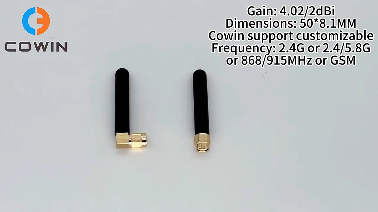 50mm Lora Iot Antenna Rubber Duck Antenna 868 Mhz Dipole Antenna - Buy ...