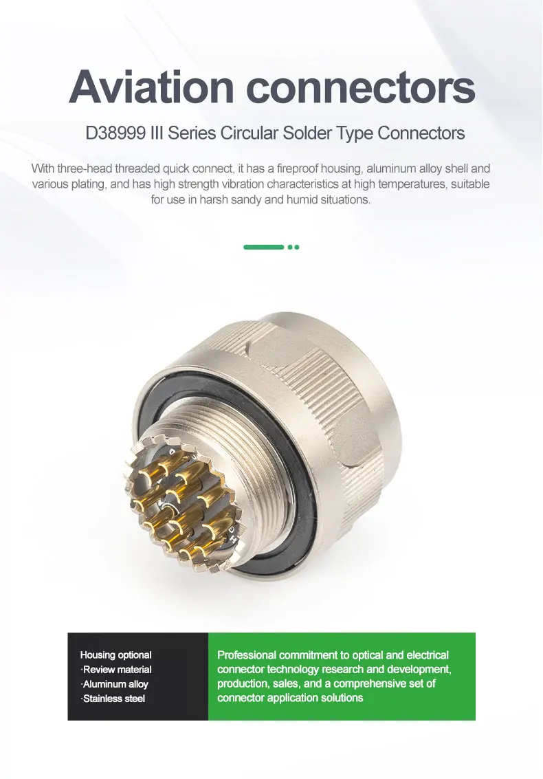 Aviation Circular Connector Plug D38999 Series For Sale 12 Pin Waterproof Metal Circular ...