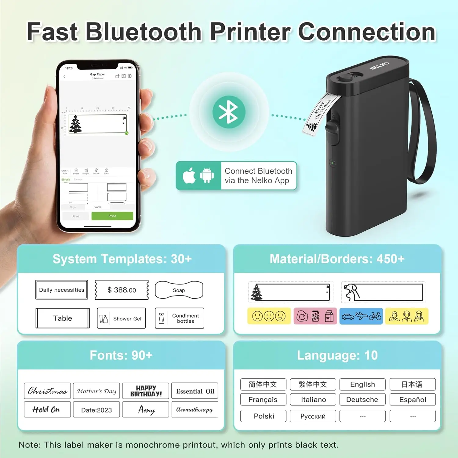 TechView Portable Bluetooth Label Printer – Vision Trading Contracting ...