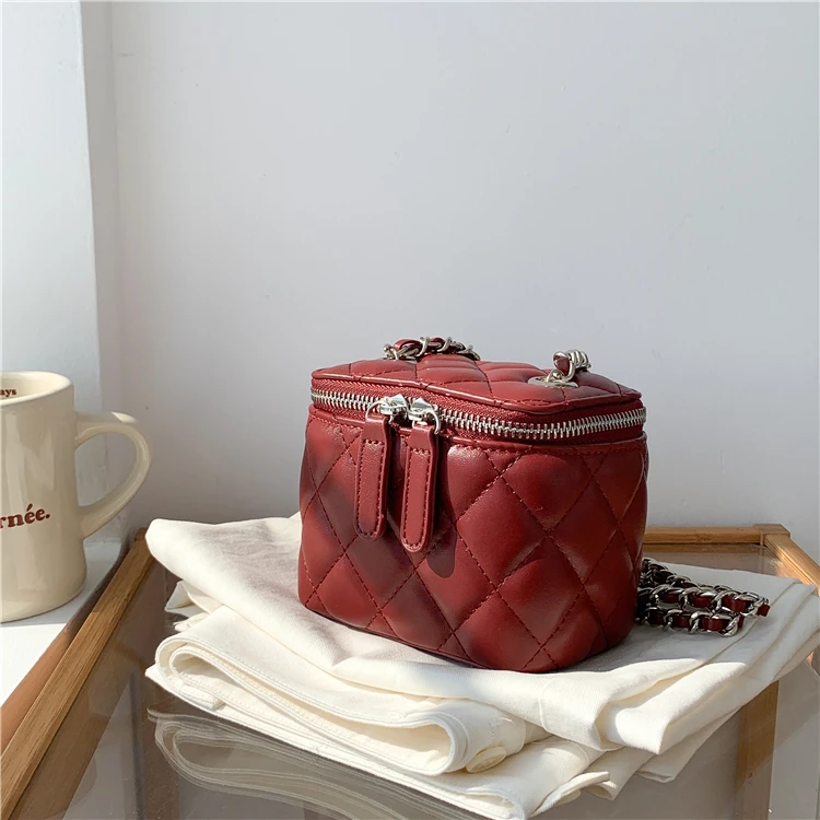 Spring Hot Style Cute Mini Bag Girls Pu Leather Chain Mini Box Bag High ...