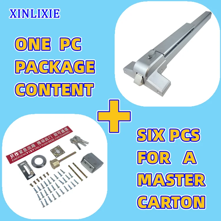 Fire Escape Door Lock Panic Push Bar Exit Device Emergency 1000mm Size ...