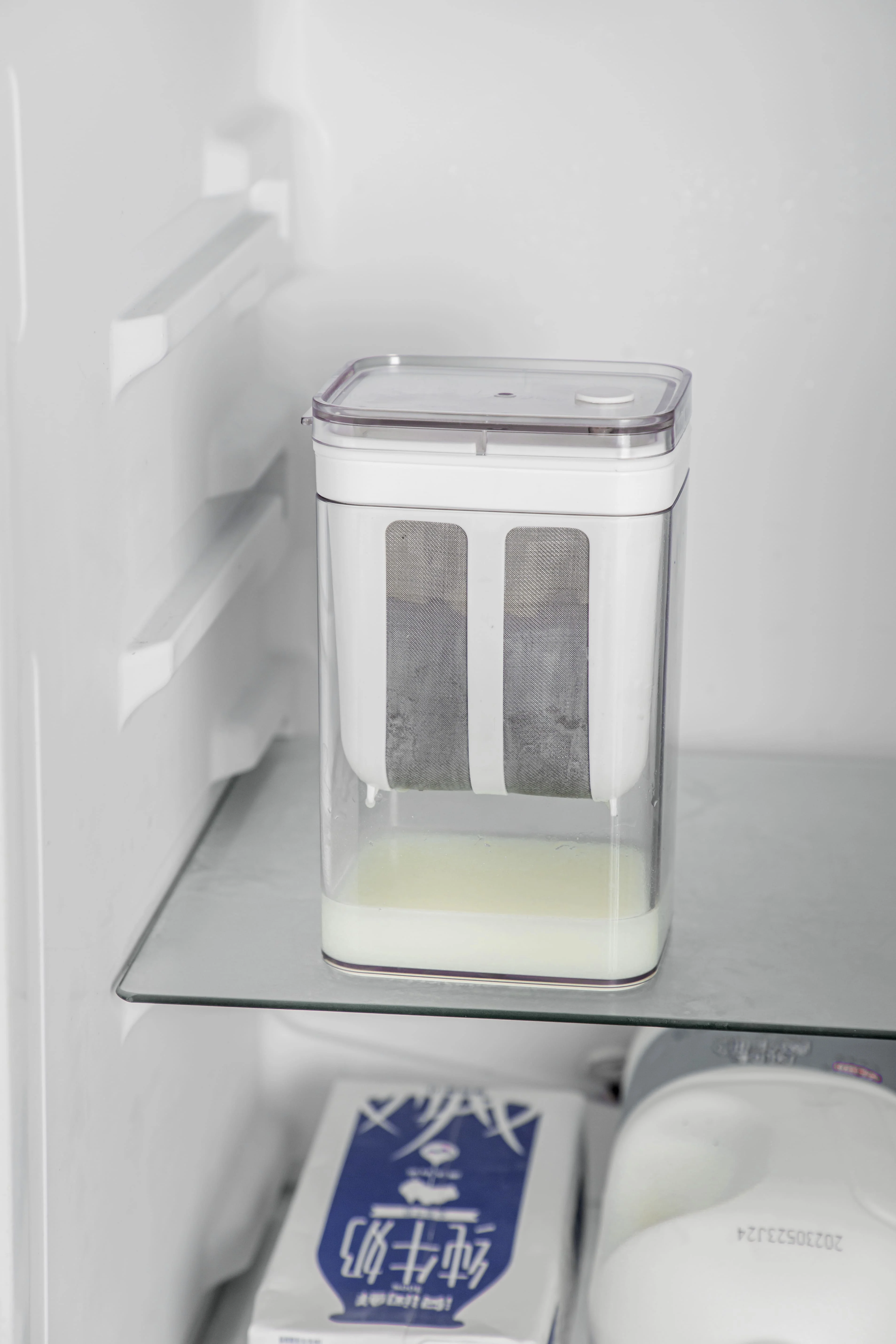 Stainless Steel 304 PET Plastic Freezer Safe Square Yogurt Filter Food ...