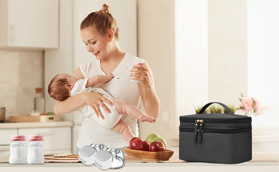 Customized Mommy Bag Bottle Milk Storage Bag Portable Carrying Bag ...
