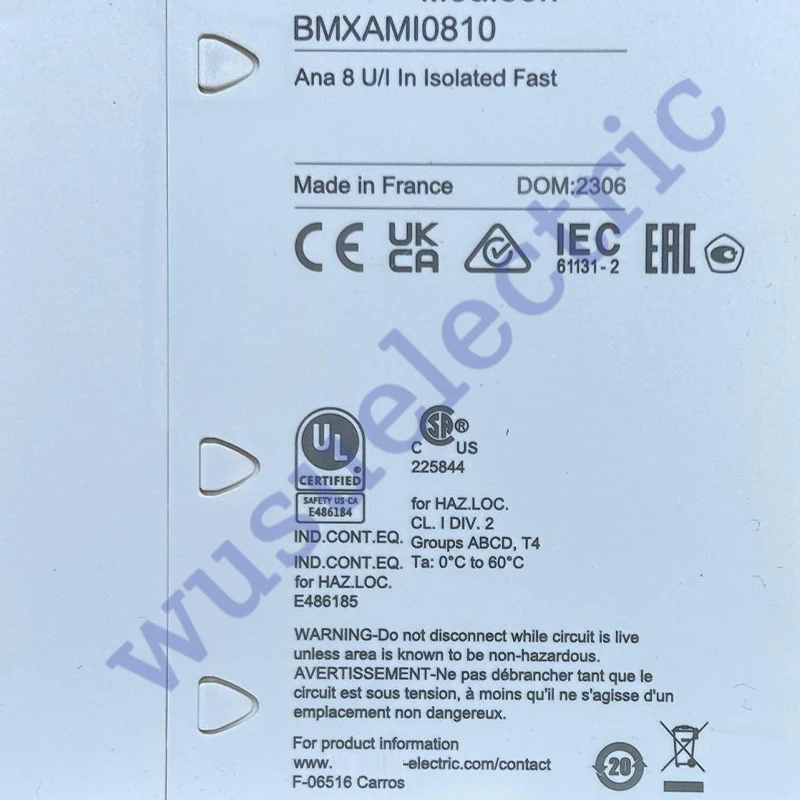 Bmxami0810 Analog Isolated High Level Input Module 8 Inputs Ip 20 ...