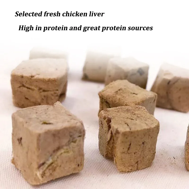 High Quality Chicken Liver Cubes Freeze-dried Snack Dog Freeze Dried ...