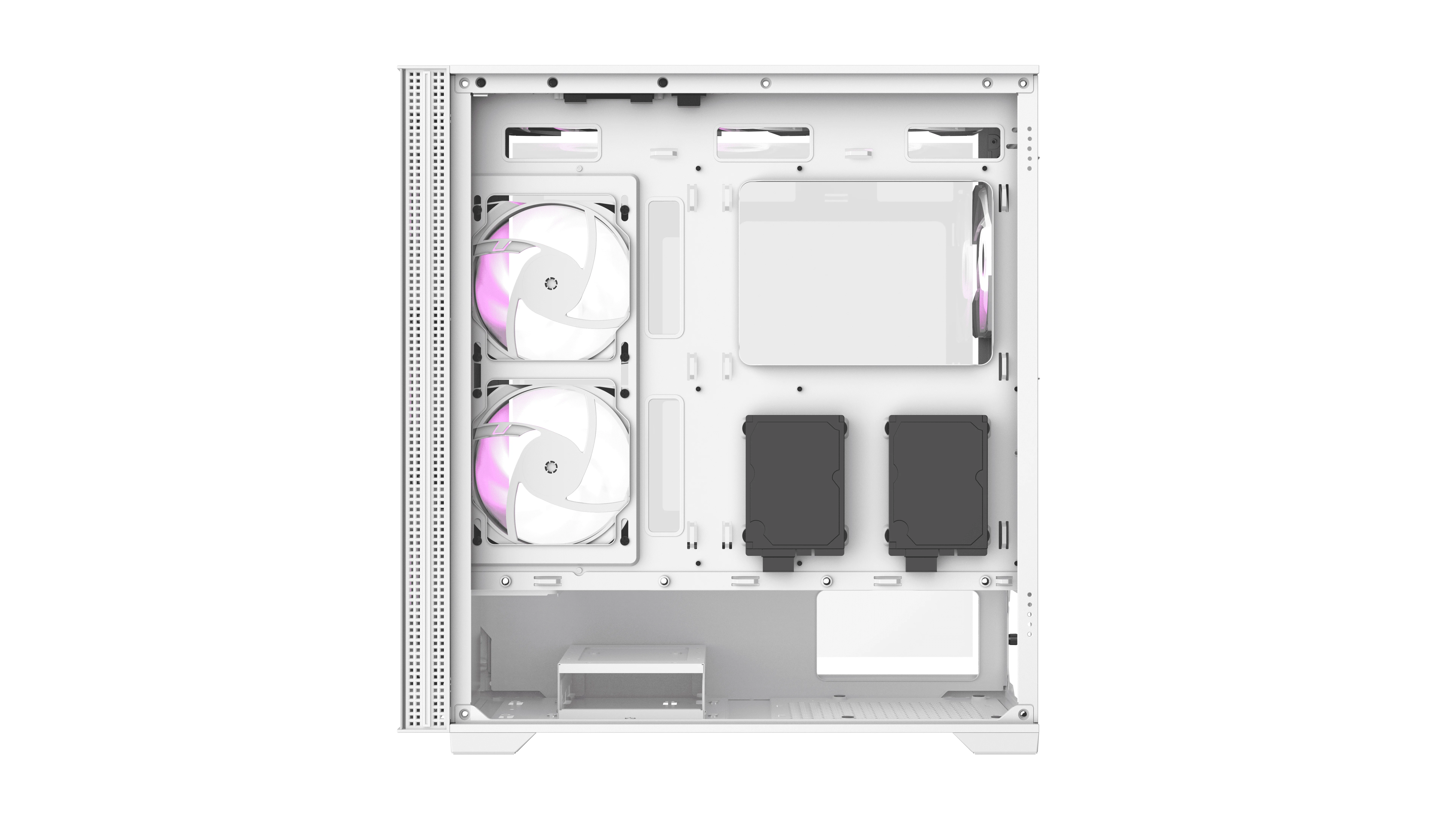 Free Simple Full Tower Computer Chassis 120 240 360 Water Cooled Side ...
