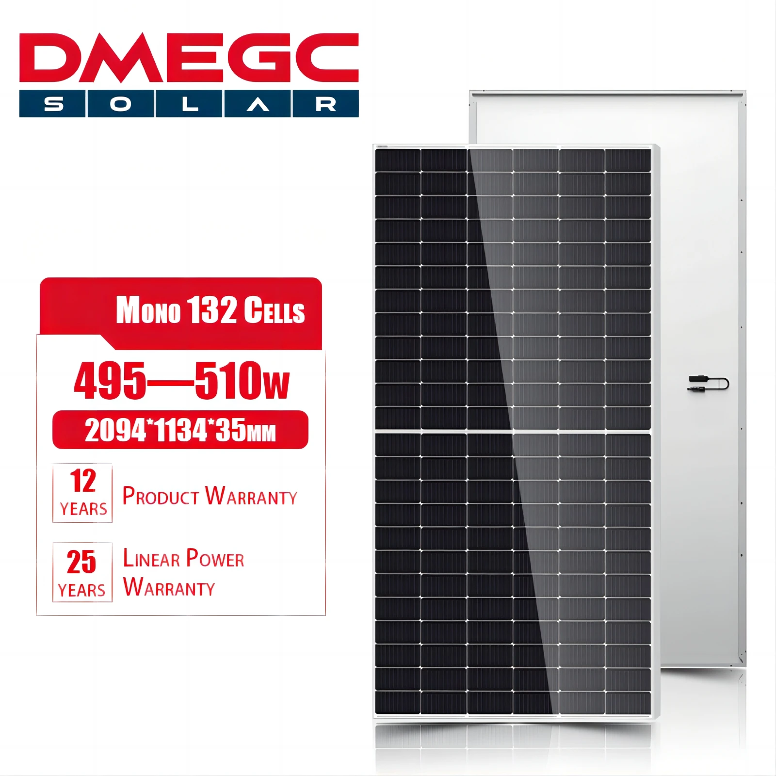 Dmegc Solar Panels Pv Modules 495-510 Watt For Solar System Rooftop ...