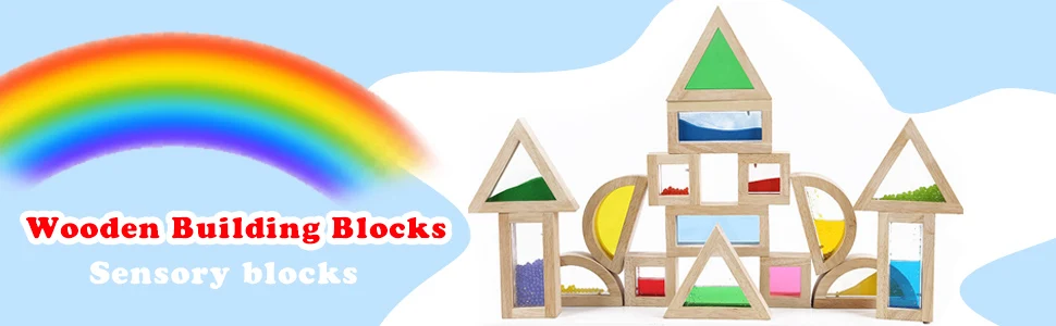 Sensory Preschool Wooden Stacking Games Educational Entertainment ...