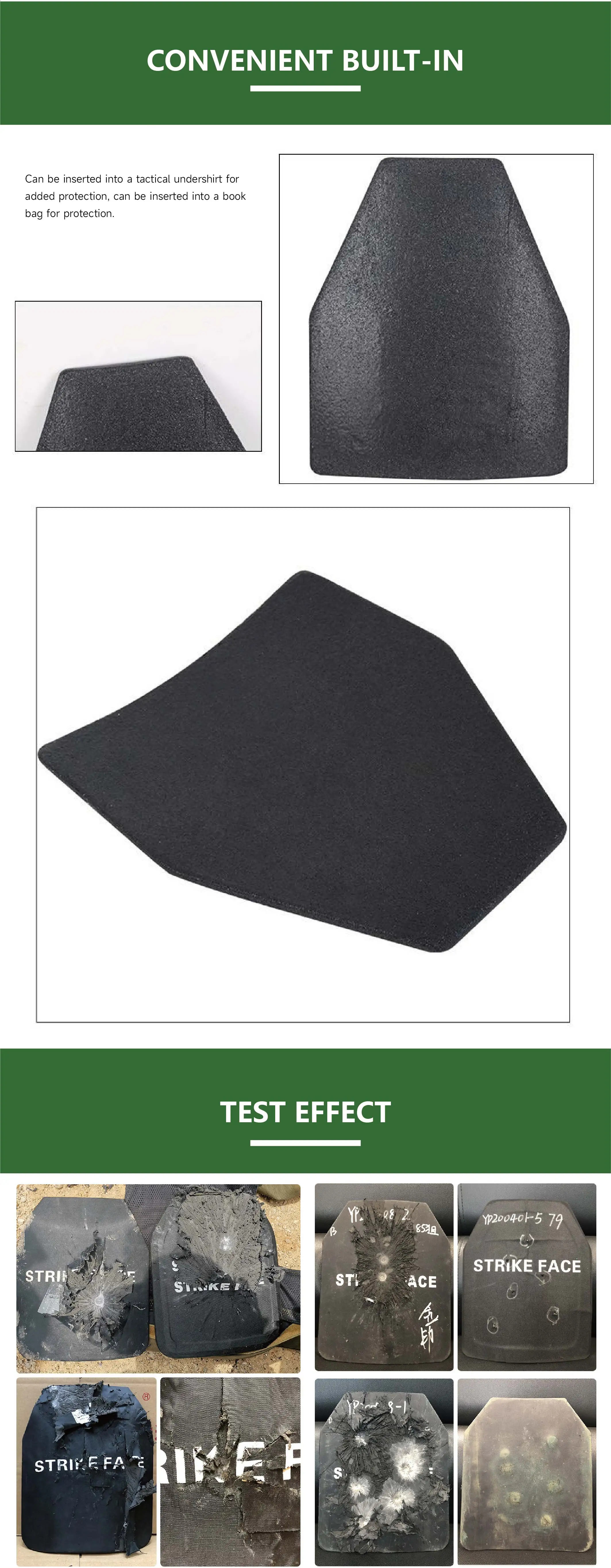 Factory Supplies Insert Protective Plate Tactical Gear Equipment Vest ...