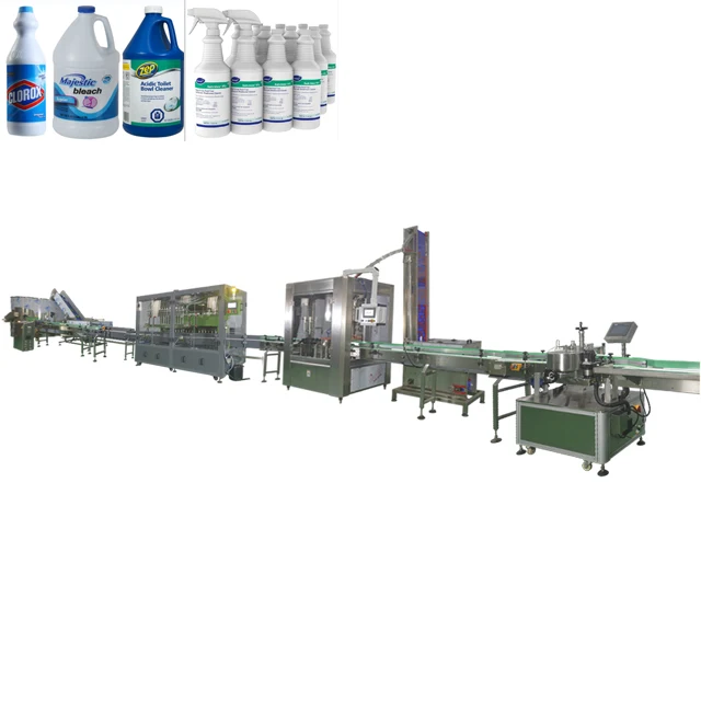 Automatic Sodium Hypochlorite Bottle Filler Equipment Production ...