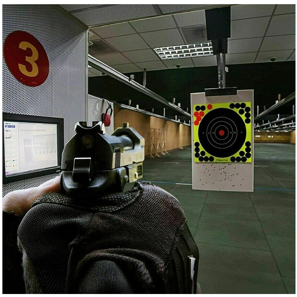 8" Splatter Target Stickers - Adhesive Reactive Shooting Targets