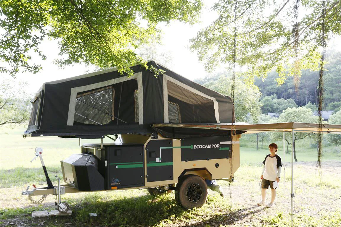 Manley Australian Folding Tent Mini Overland 4x4 Trailer