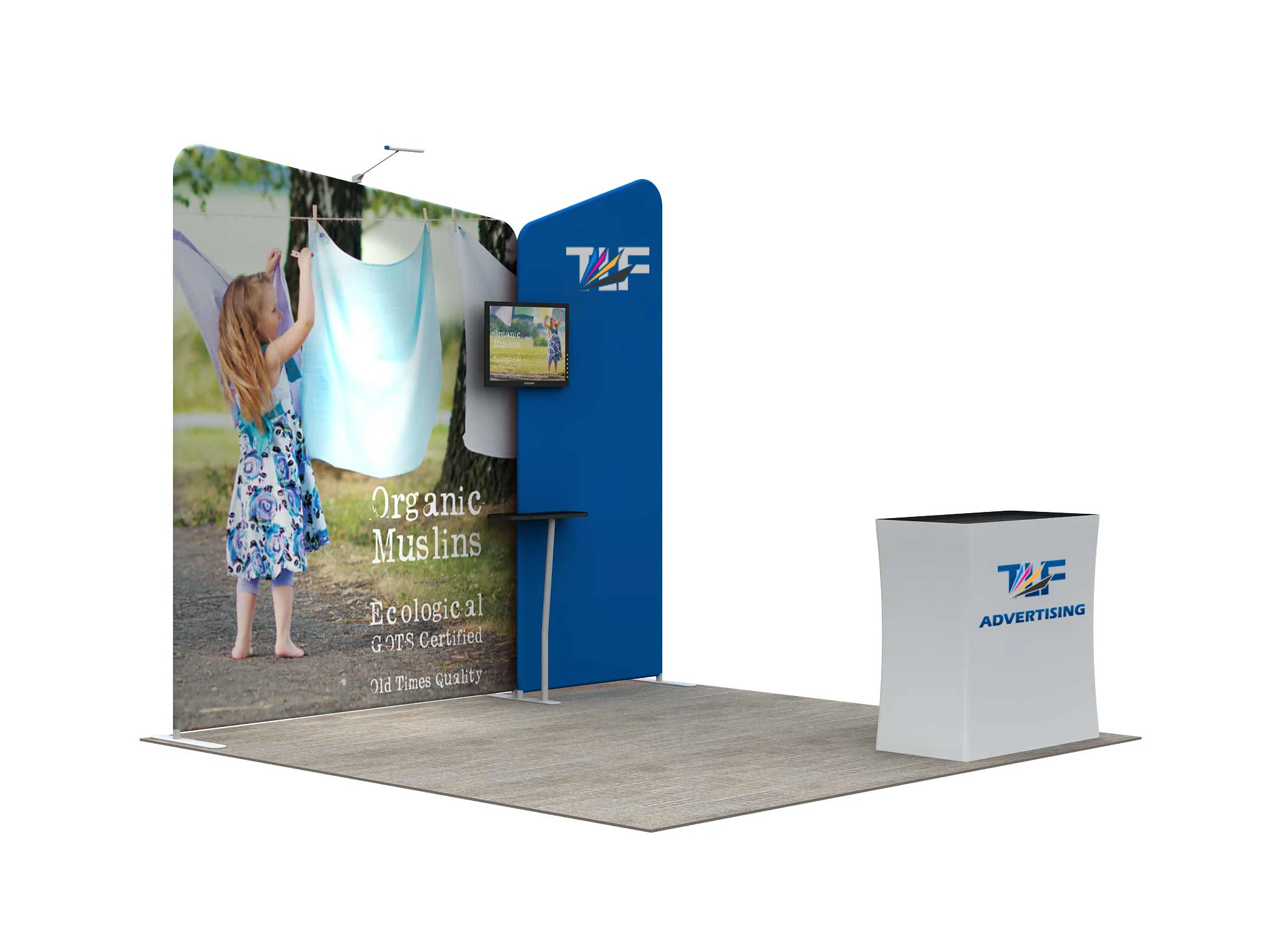 10x10 Pop up Trade Show Booth - High Quality & Easy Setup