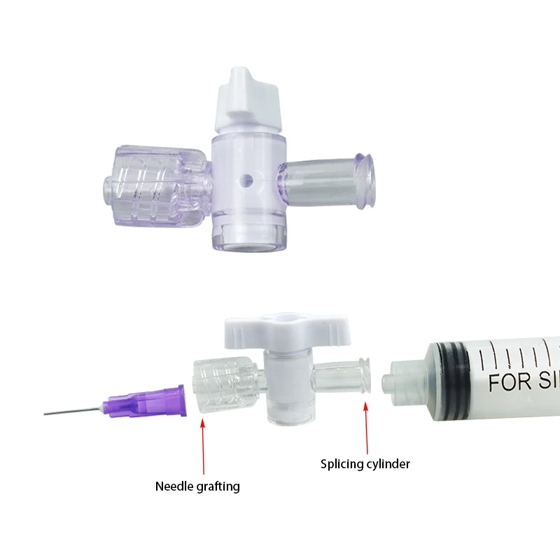 Luer Male/female Two-Way Valve Syringe/needle Adapter