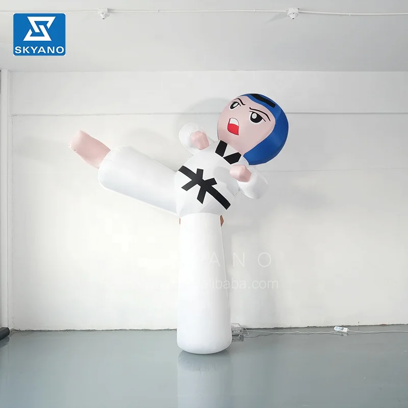 Taekwondo Man Inflatable Cartoon Character Inflatable Advertising Model ...
