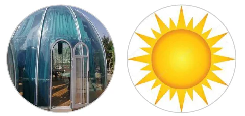 Pc Domes Transparent Glamping Geodesic Dome House for Sale Waterproof ...