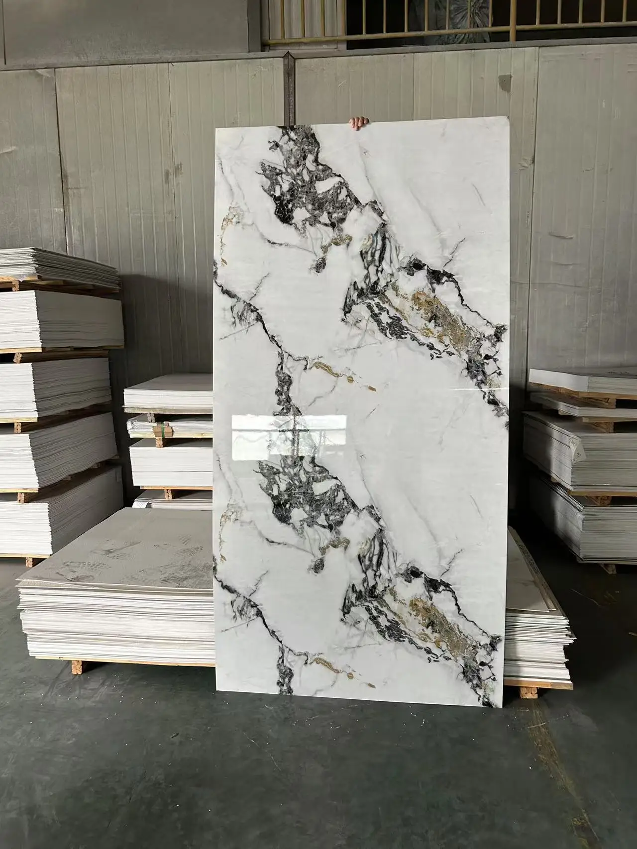 Modern Waterproof PVC UV Marble Wall Panels for Hotels - Easy ...