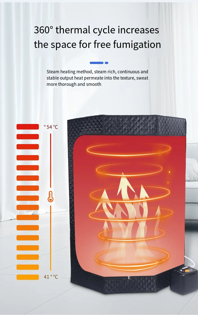 Portable Foldable Pentagon One Person Steam Room Cold Plunge Sweat ...