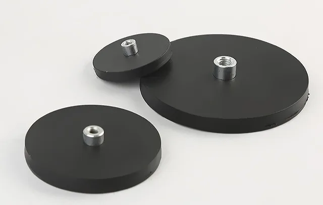 Super Strong Round Car Roof Rubber Coated Magnets For Car,Dia 43mm 9 ...