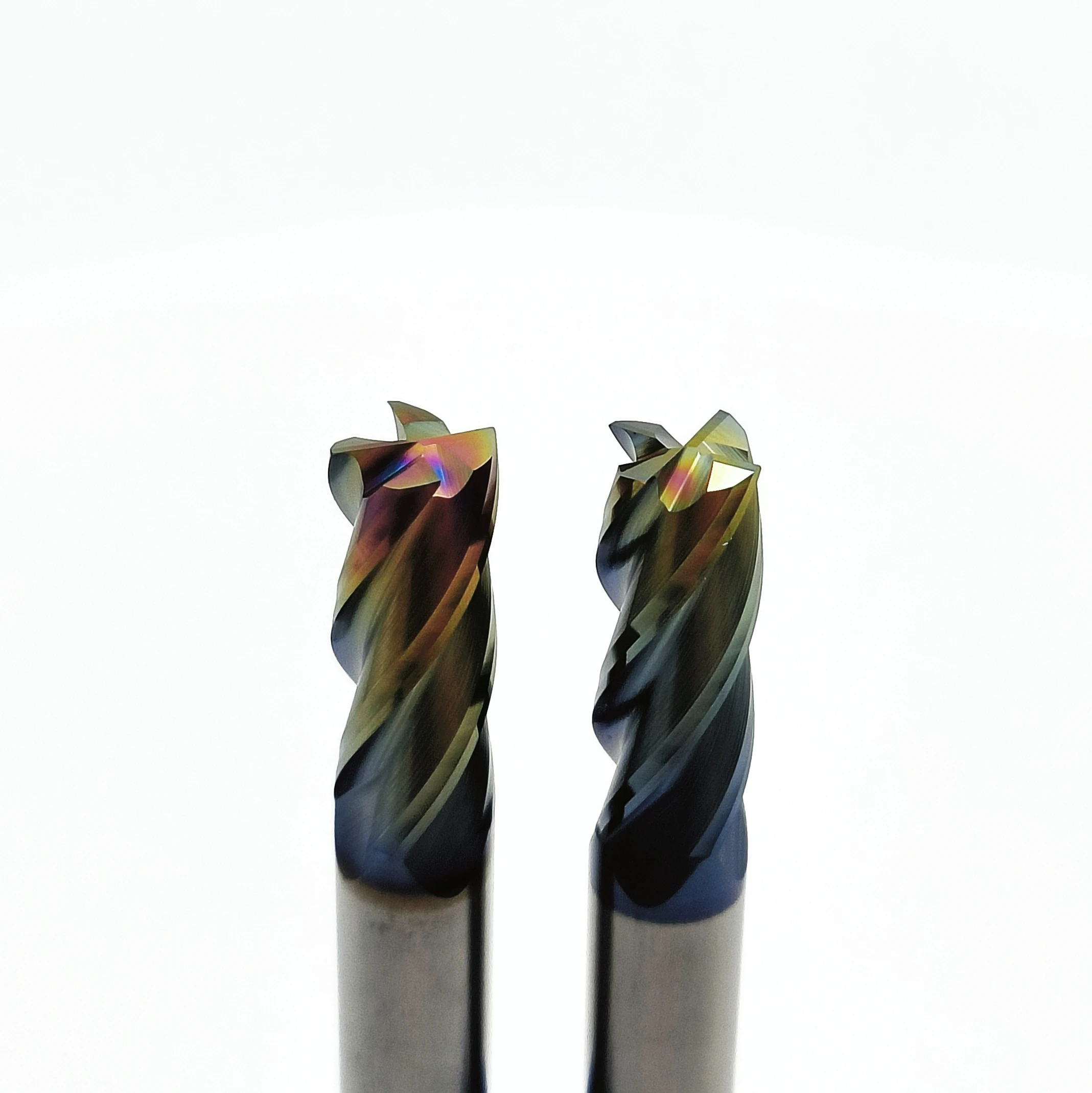 Xi'an Ktl Tungsten Carbide Straight Shank Colorful Coating End Mill For ...