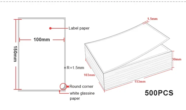 Richer Free Sample 4x6 Thermal Labels Compatible 2000 Labels In Stack ...