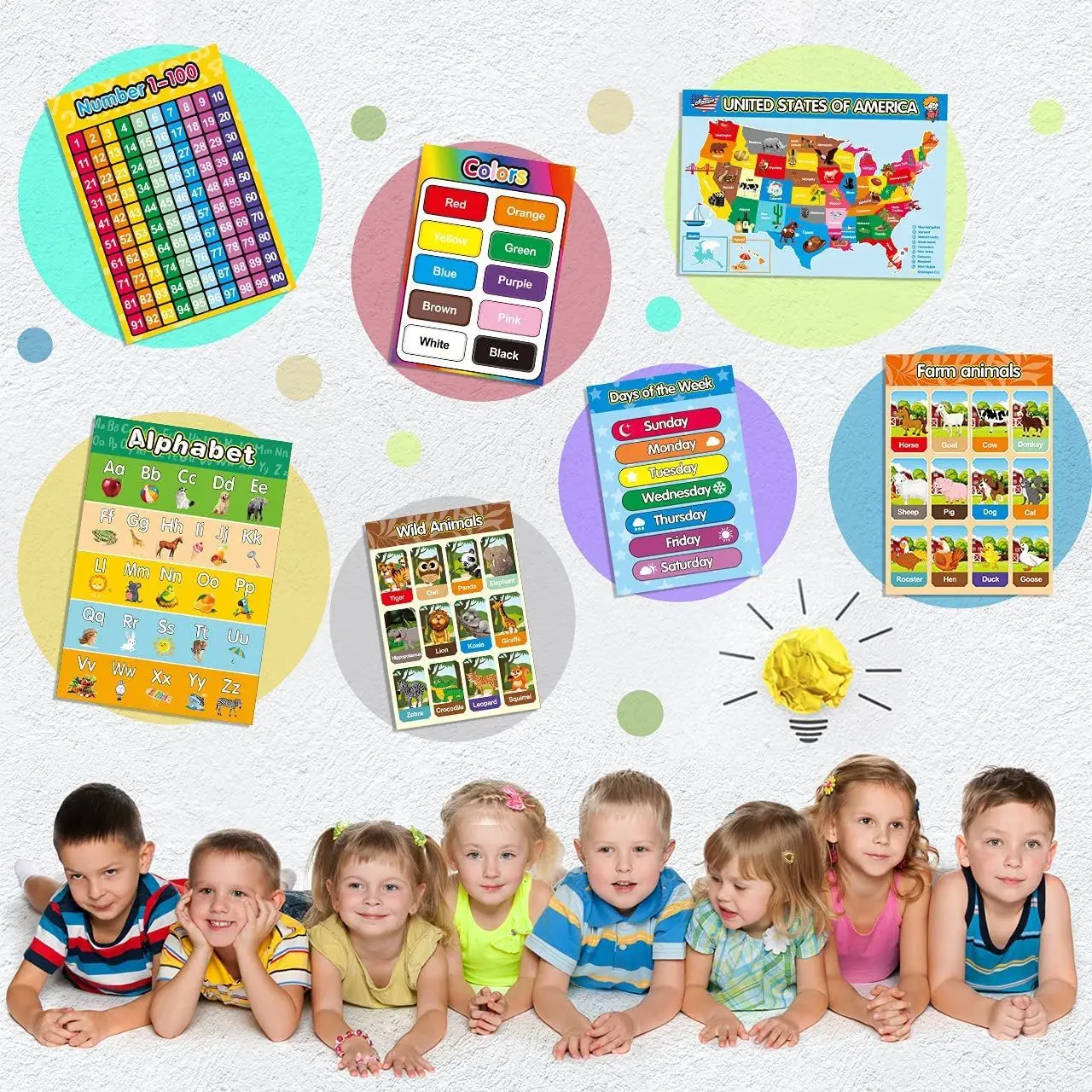 20 designs Wall chart large educational alphabet talking poster for ...