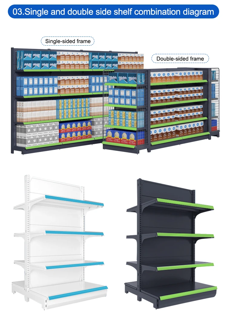 New Design Shelving Steel Shelves Supermarket Rack With Low Price - Buy ...