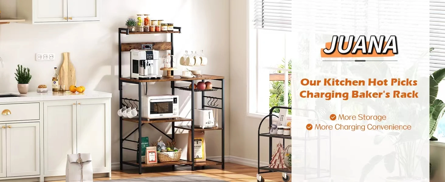 Multifunctional Kitchen Wooden Shelf Cutlery Rack Microwave Stand ...