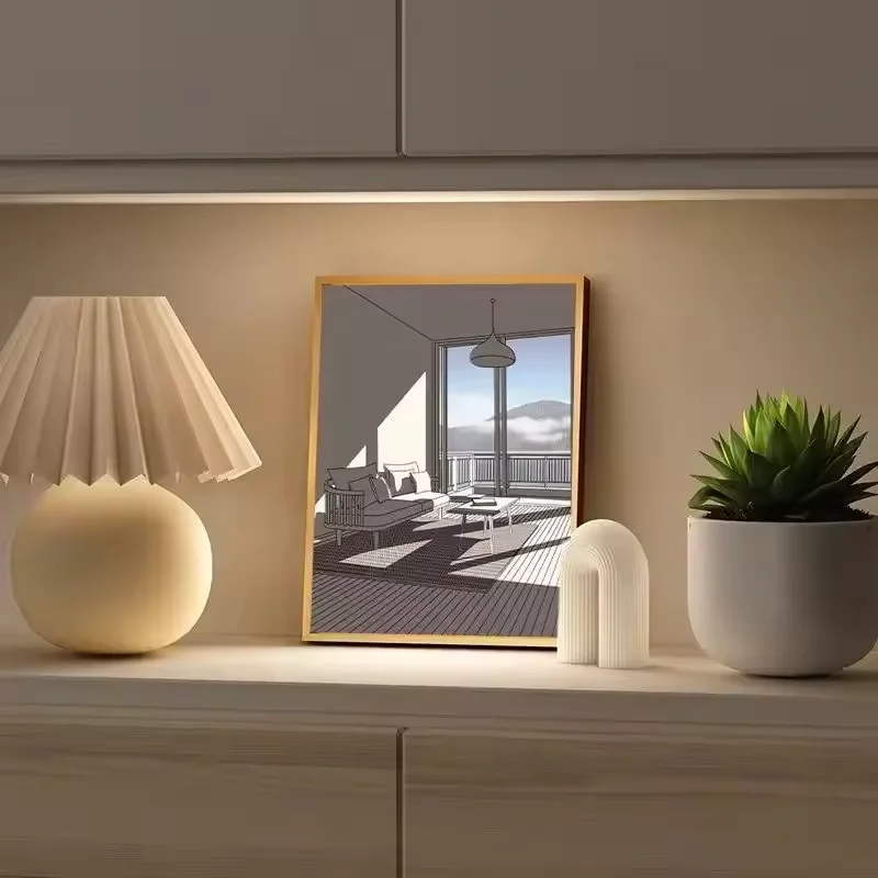 Customize 3D Frame Light up Art Painting Wall Decor Illuminated ...