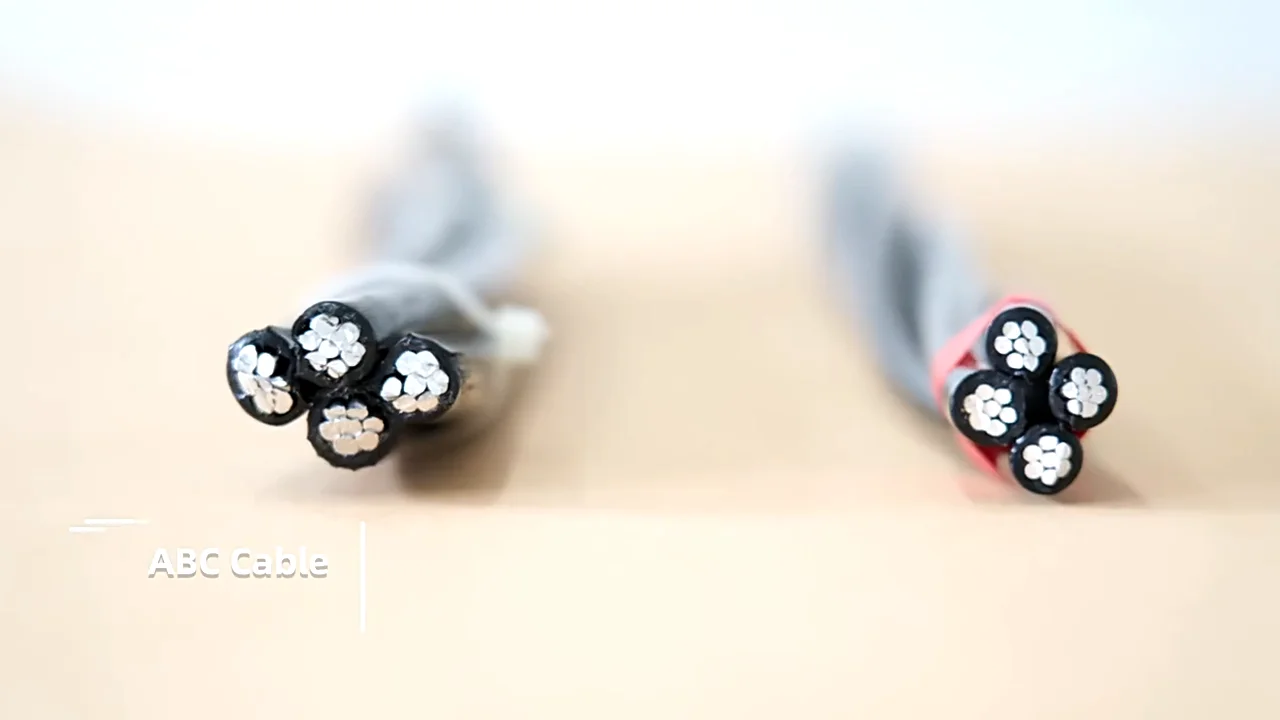 Xlpe Insulated Pe Sheathed Halogen-free Low Smoke Abc Flame-retardant Power Cable - Buy Overhead ...
