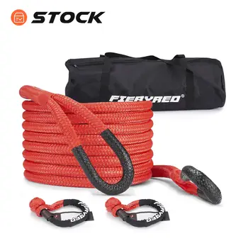 Fireyred 20ft 19200lbs Kinetic Recovery Rope Winch Rope Stretch Towing ...