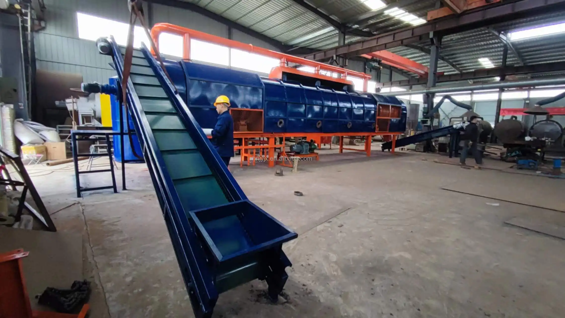 Smokeless Wood Sawdust Biochar Kiln Bamboo Powder Rice Husk Carbon ...