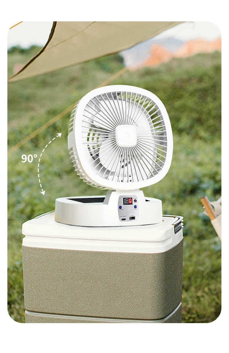 Portable Ventilation Fan Outdoor Camping Usb Rechargeable Table Fan ...