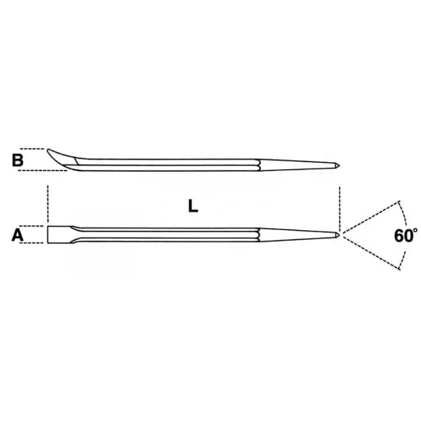 BETA - 009630803 Sparkproof pry bars with pointed and flat bent ends ...