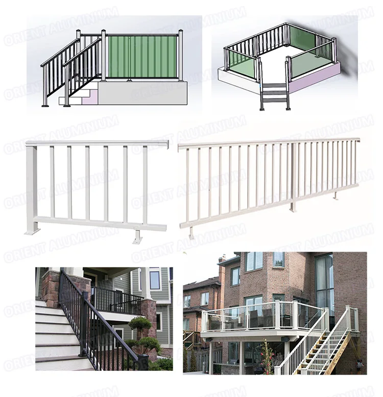 Aluminum Stair Handrail Outdoor Metal Handrail For Steps - Buy Outdoor ...
