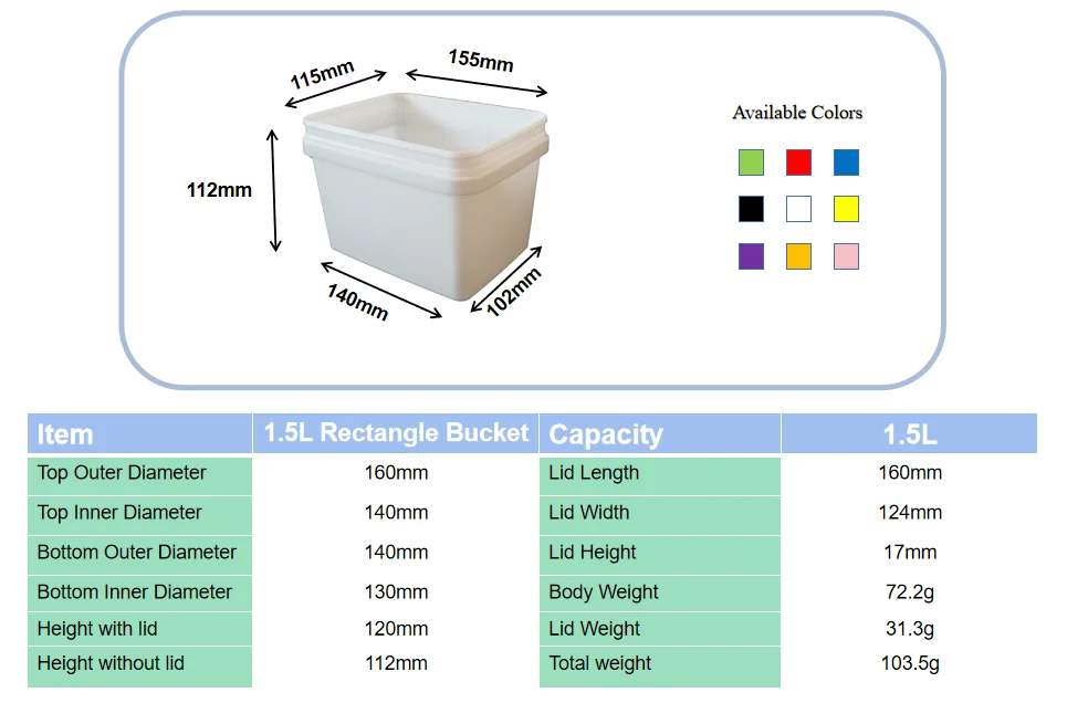 Versatile Plastic Buckets - Perfect for Packing and Storage