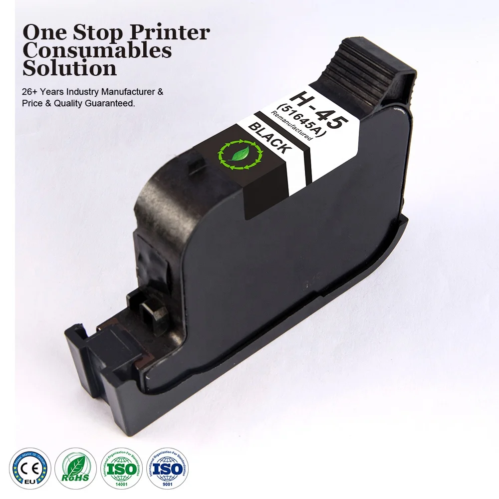 INK-Power 51645A 45 45si 45ai 45A Remanufactured Black Inkjet Ink Tinta ...