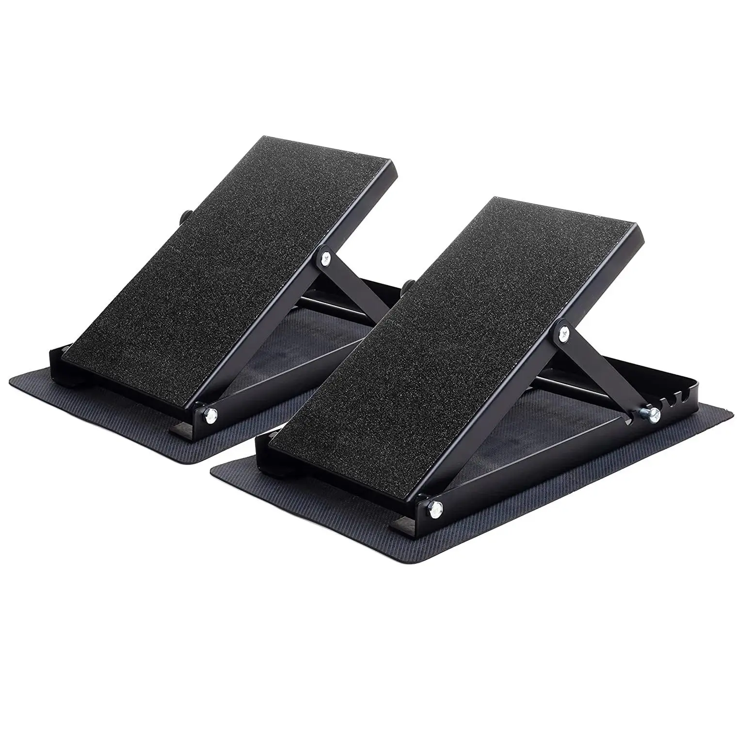 Wellshow Height Adjustable Steel Squat Wedge Set Anti-slip Slant Board ...