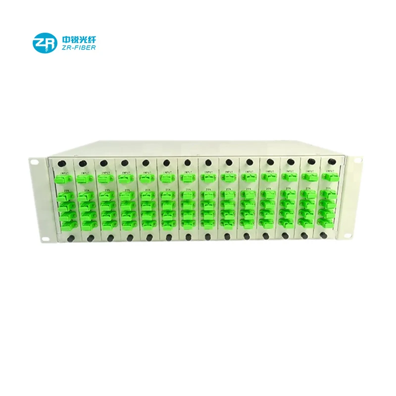 1x2 /1x4 / 1x8 Splitter Patch Panel /rack Mount Chassis Rack With Fiber ...